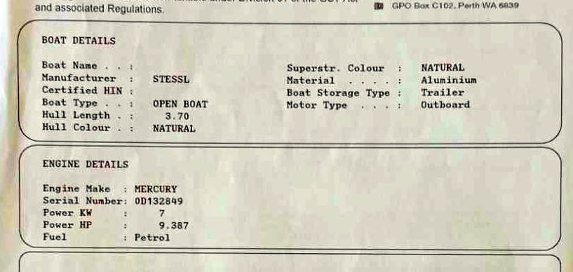 Who pays for the HIN? - Boat Check WA - Mobile Trailer Boat Inspections